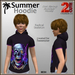Second Life Marketplace - Summer Hoodie [2cute] Radical Skeleton